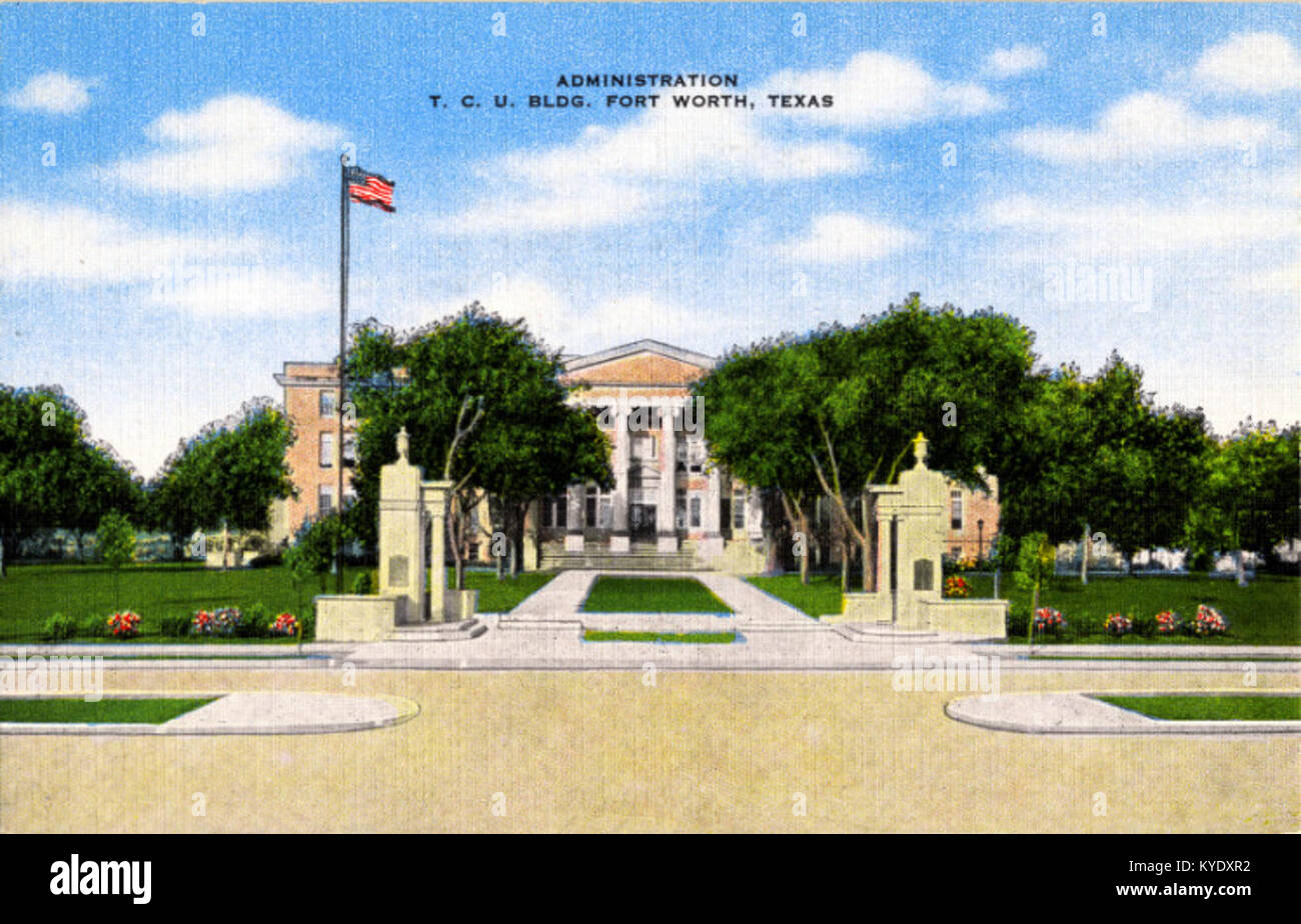 The Texas Christian University Administration Building in Fort Worth ...