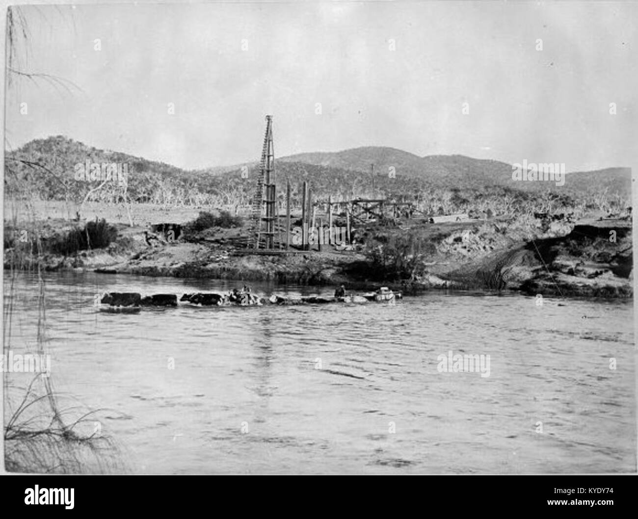 Tharwa Bridge construction O'Hanlon Stock Photo - Alamy