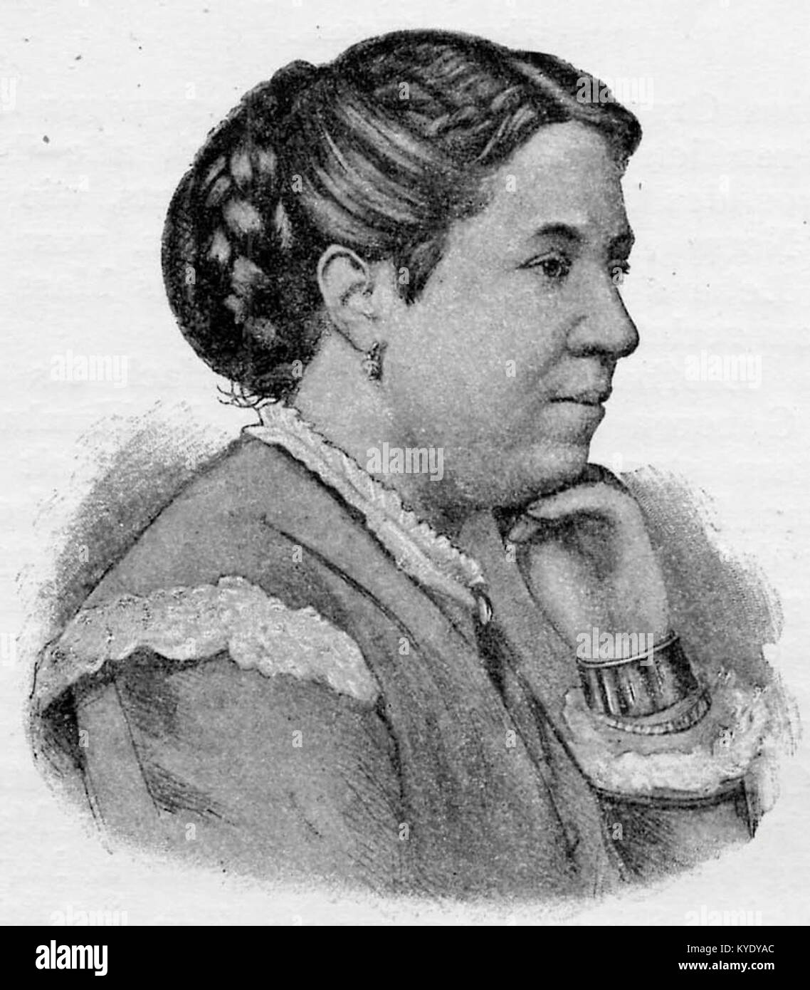 A portrait of Therese Tietjens, a German opera singer, taken in 1895 ...