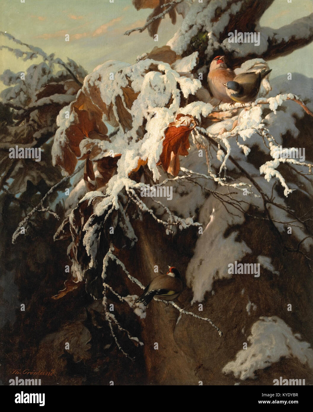 'Songbirds in the Snow' by Theude Grönland is an artwork or photograph ...