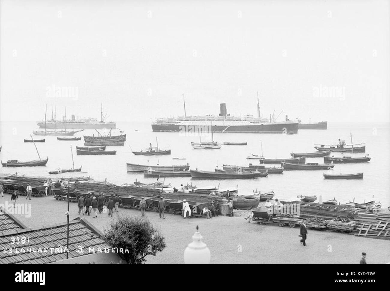 The 'Lancastria' at Funchal, Madeira Stock Photo - Alamy