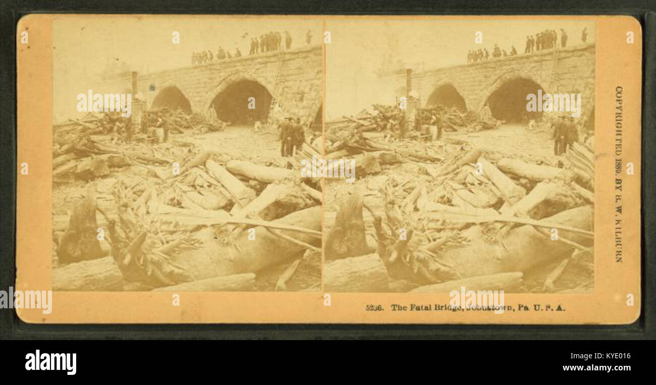 This photograph depicts the tragic scene of the fatal bridge collapse ...