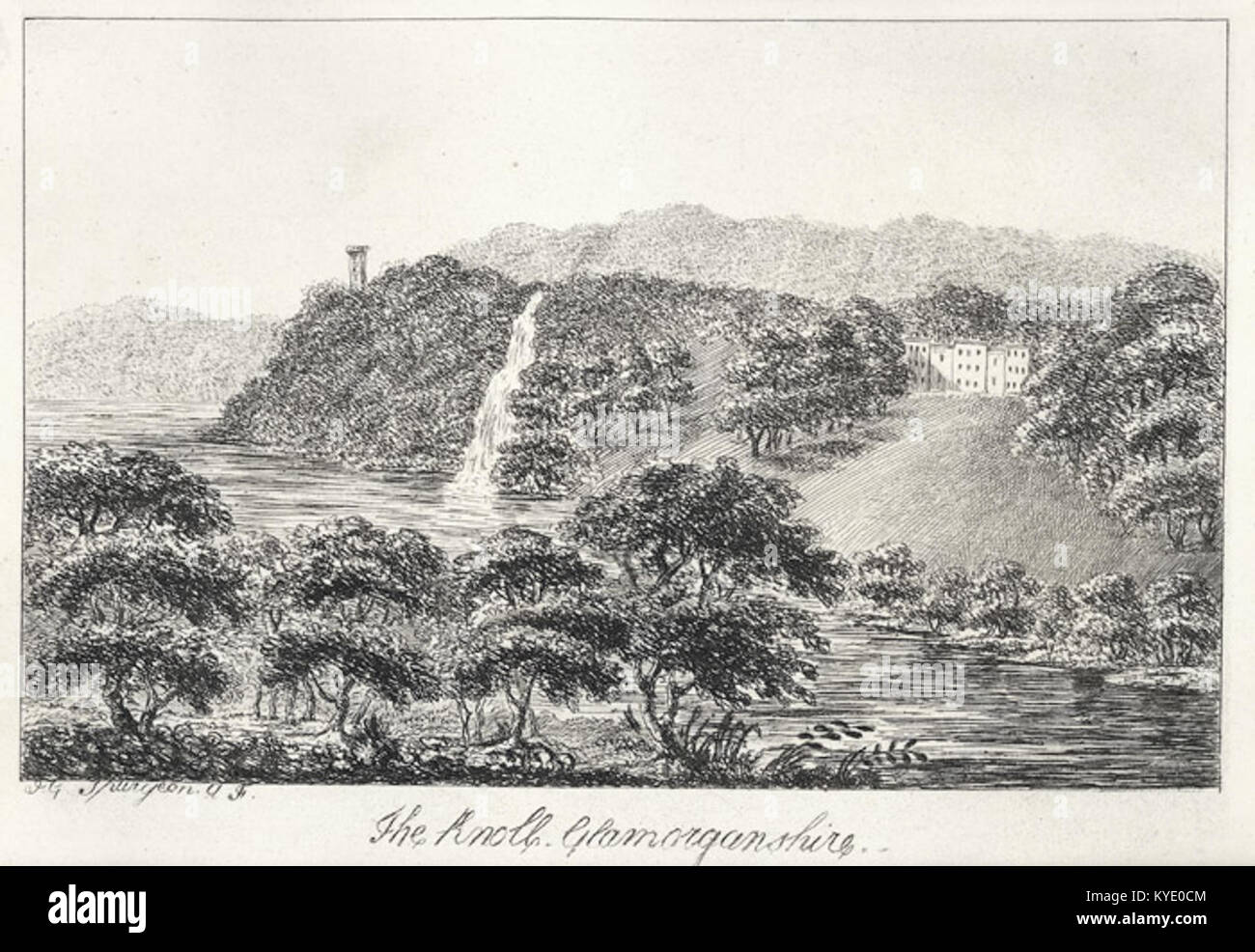 The Knoll in Glamorganshire, Wales, is a natural elevation known for ...