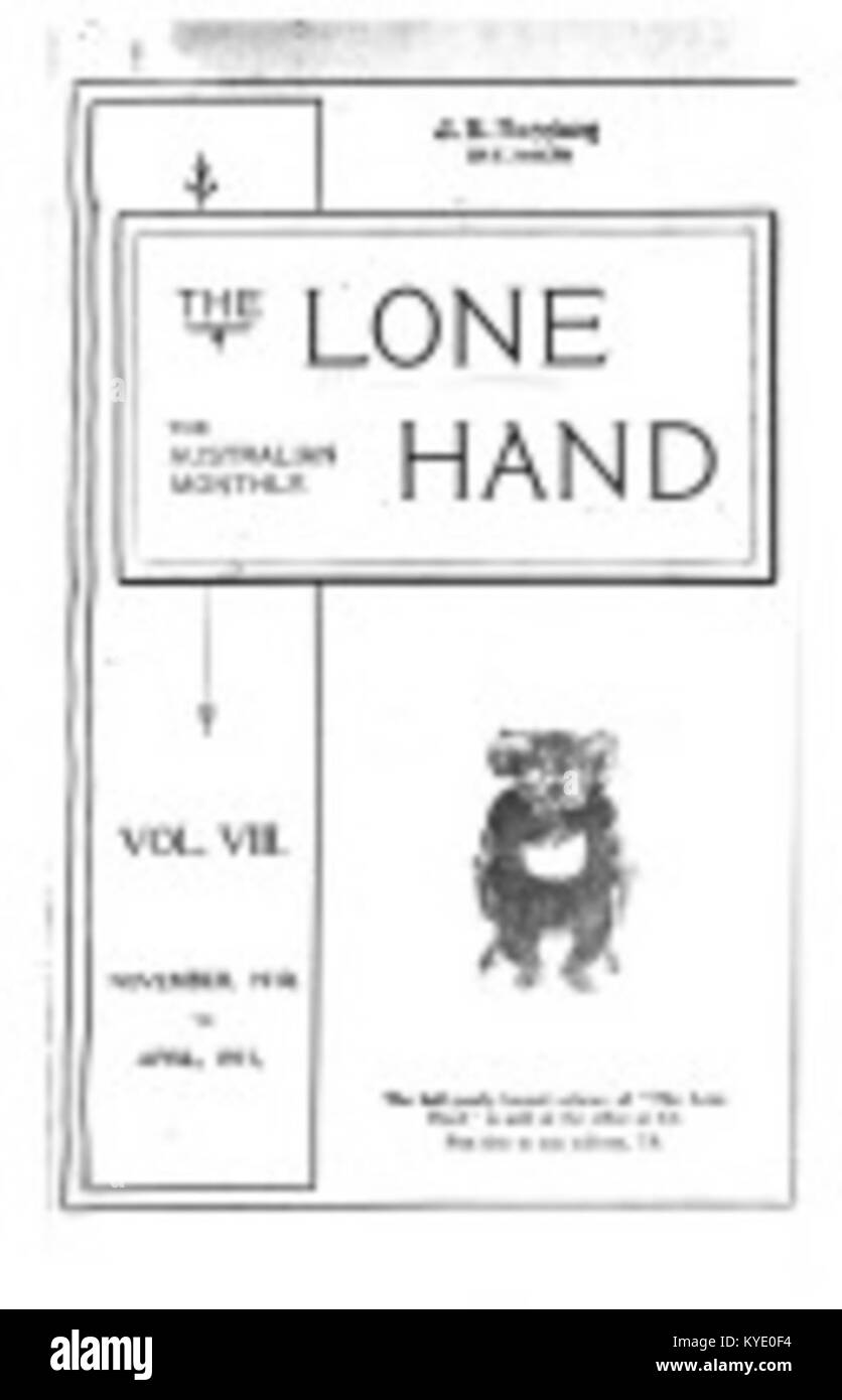 A 1911 issue of ‘The Lone Hand,’ an Australian monthly magazine ...
