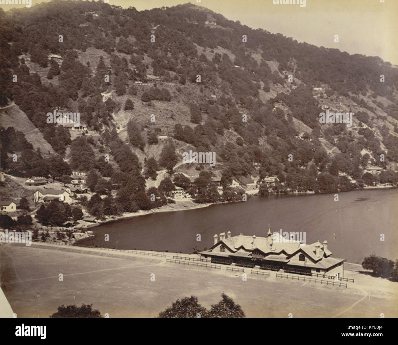 This historical image showcases the new Assembly Rooms in Mallital ...