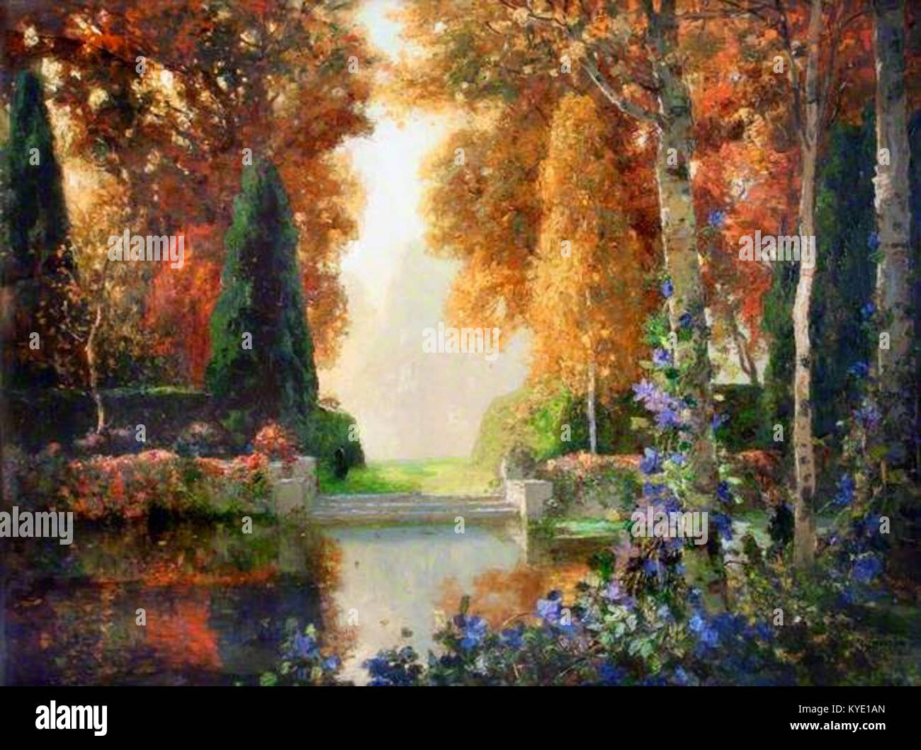 Thomas Edwin Mostyn, 1918 - Silver and Gold Stock Photo - Alamy