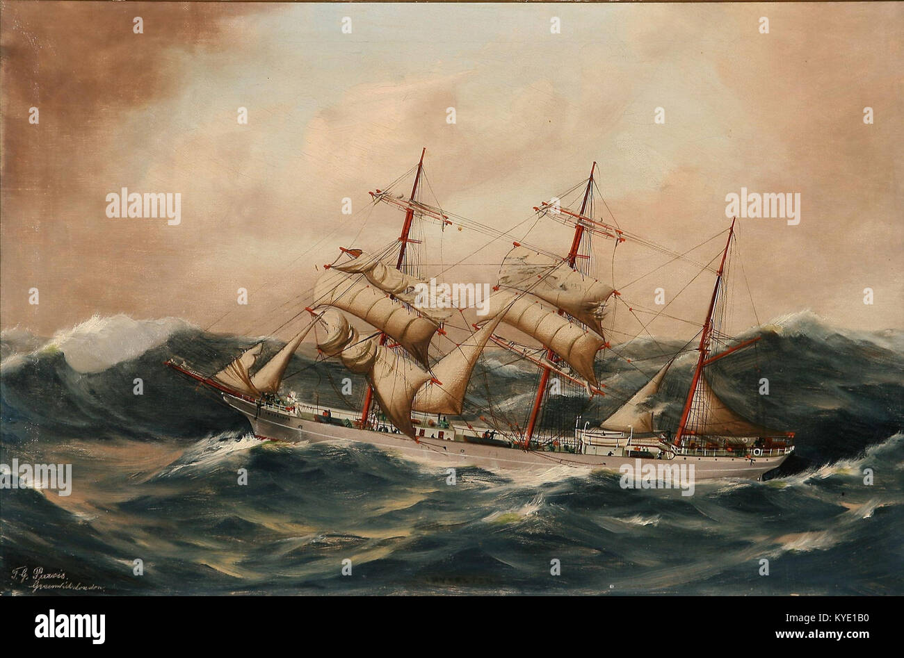 Historic sailing ship barque hi-res stock photography and images - Alamy