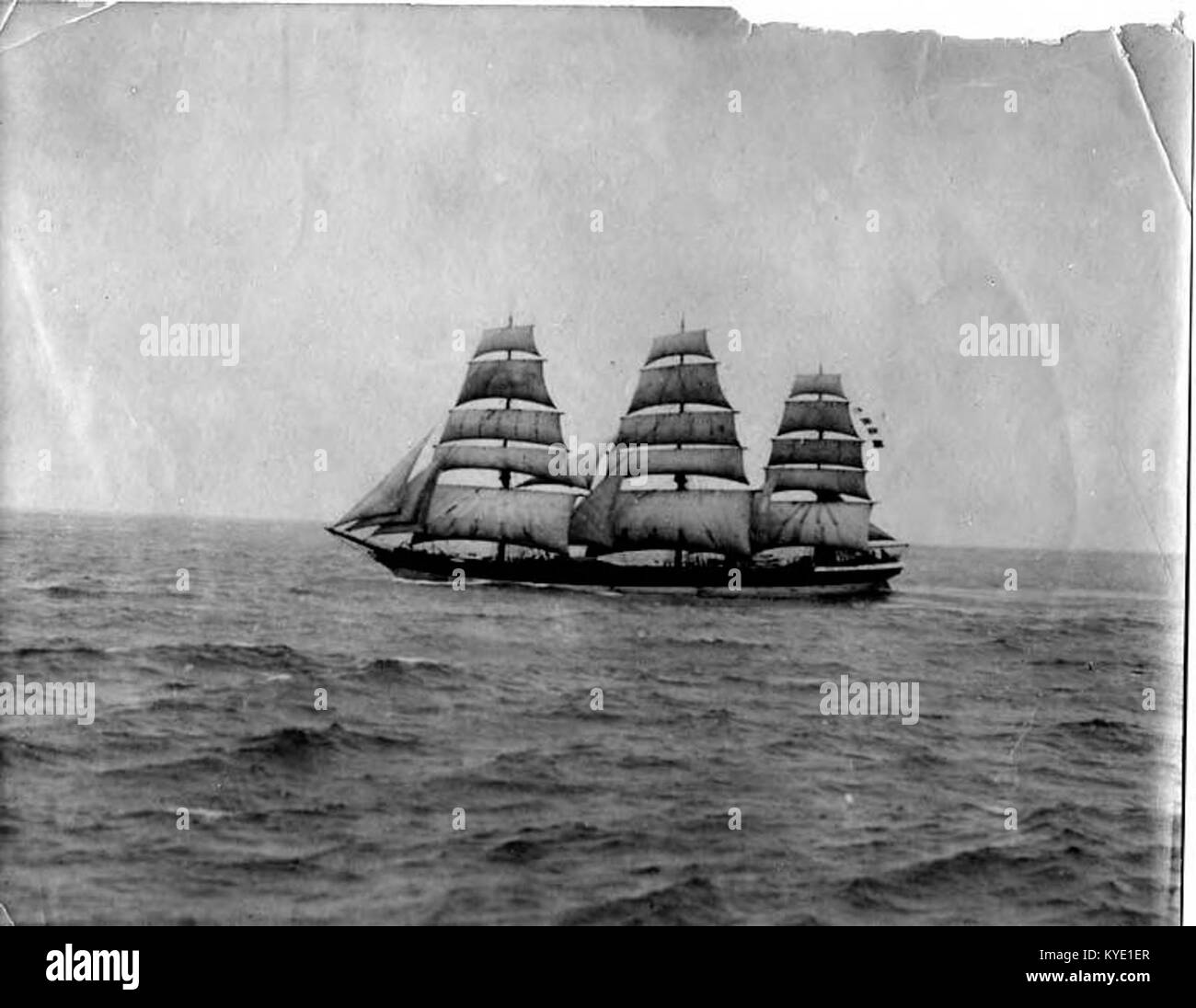 The three-masted sailing vessel 'CLEOMENE' was a prominent ship in ...