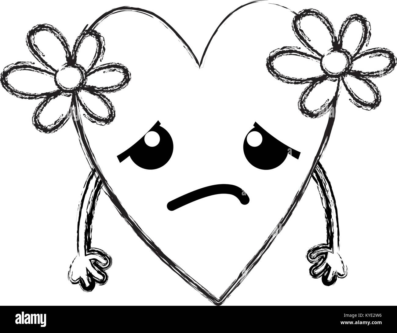 Sad flowers Stock Vector Images - Alamy