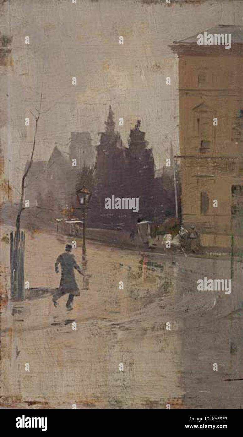 'By the Treasury' is a painting by Australian artist Tom Roberts ...