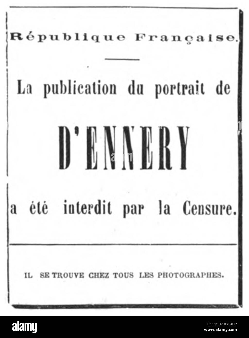 This portrait is from 'Le Trombinoscope', a French periodical ...