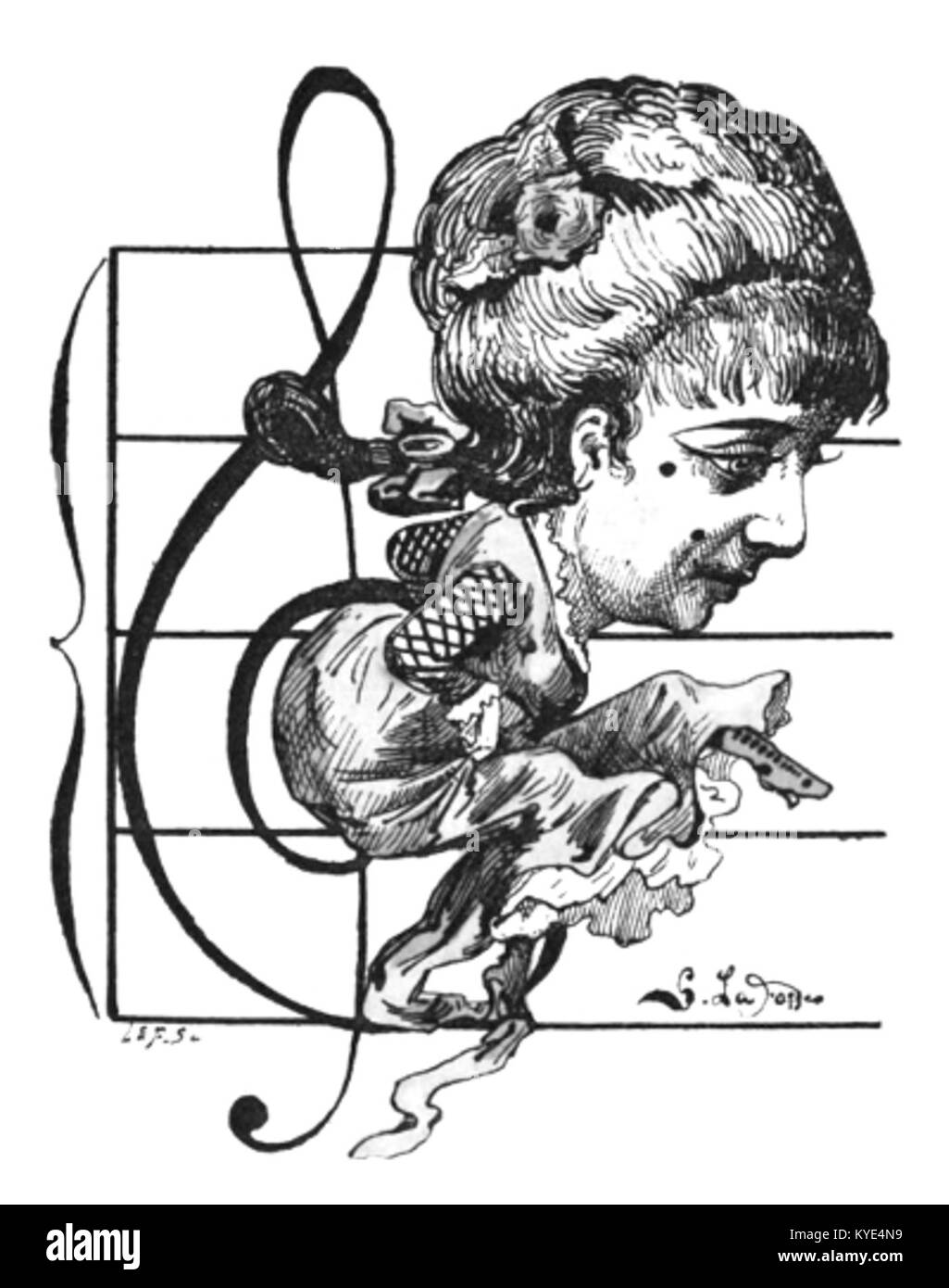 A portrait from the series 'Le Trombinoscope' by artist Touchatout ...