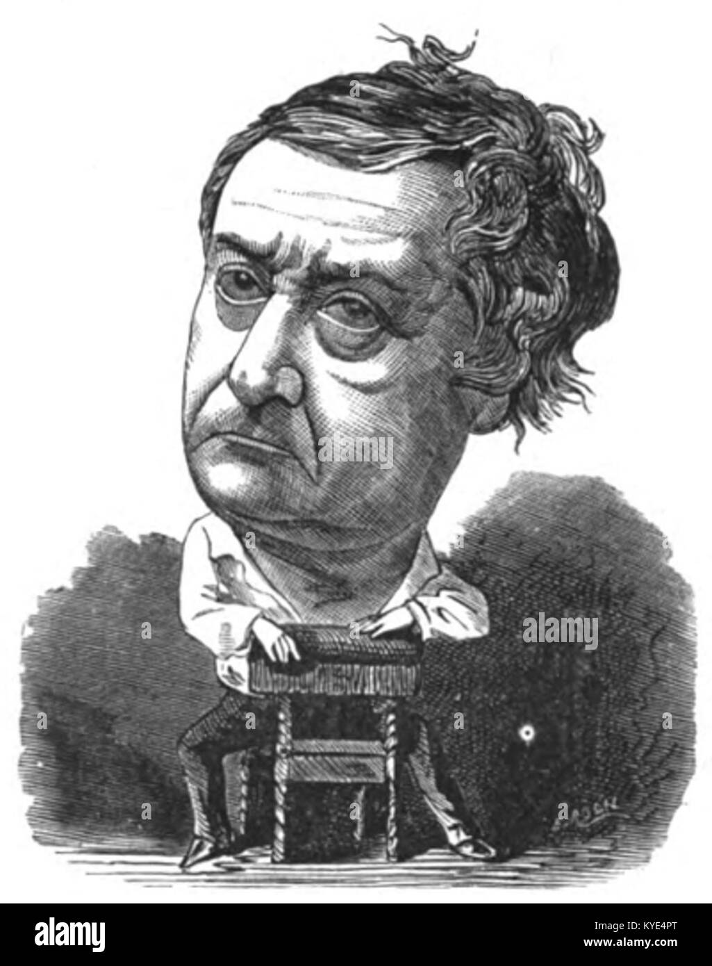 'Le Trombinoscope' features a portrait of an individual from the 19th ...