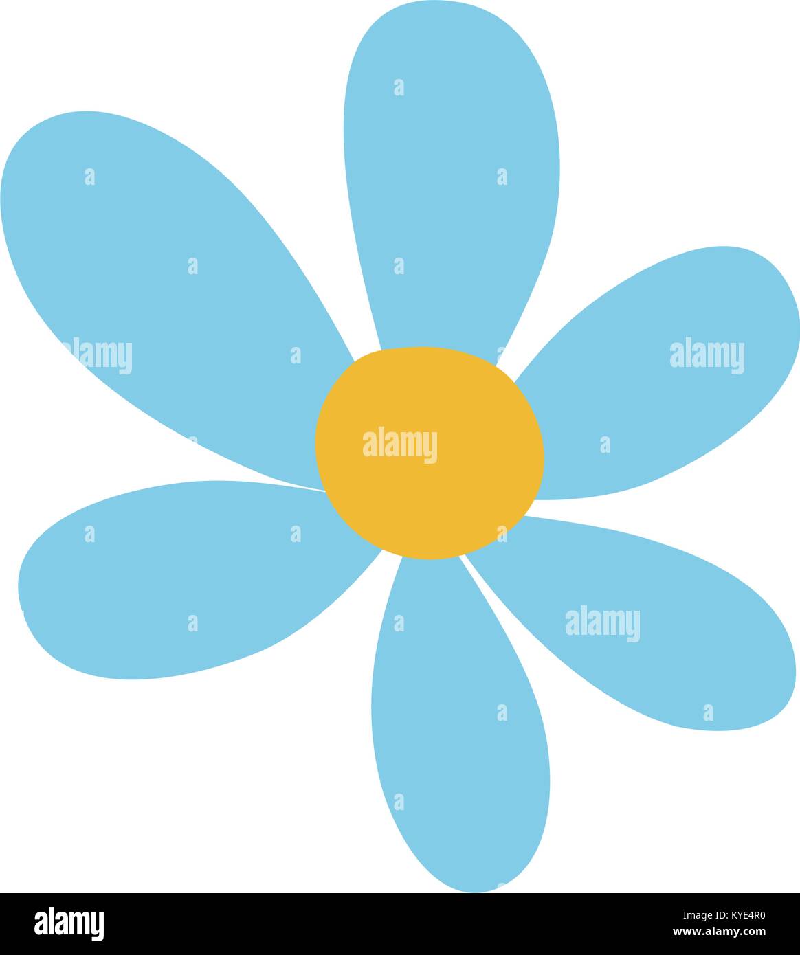 colorful beautiful flower with cute petals design Stock Vector Image ...