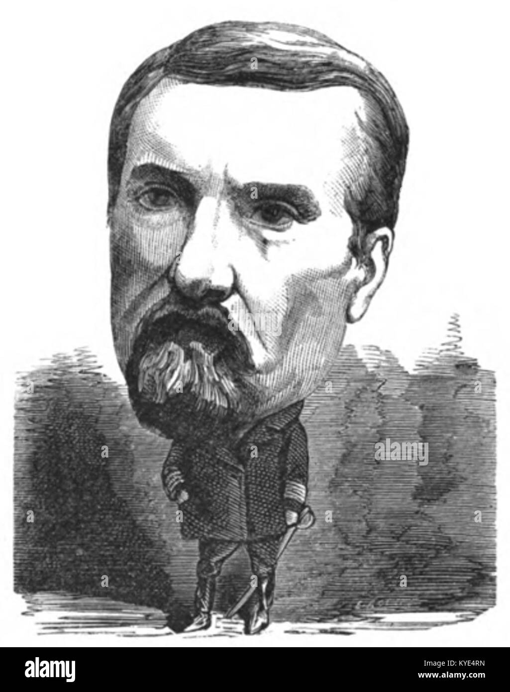 A portrait from 'Le Trombinoscope,' a historical French publication ...