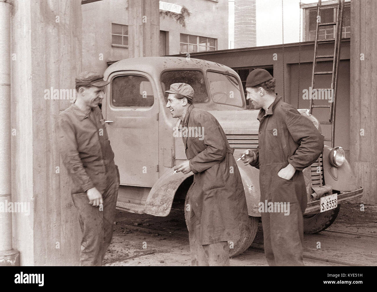 A 1960 photograph of the alumina and aluminum factory in Kidričevo ...