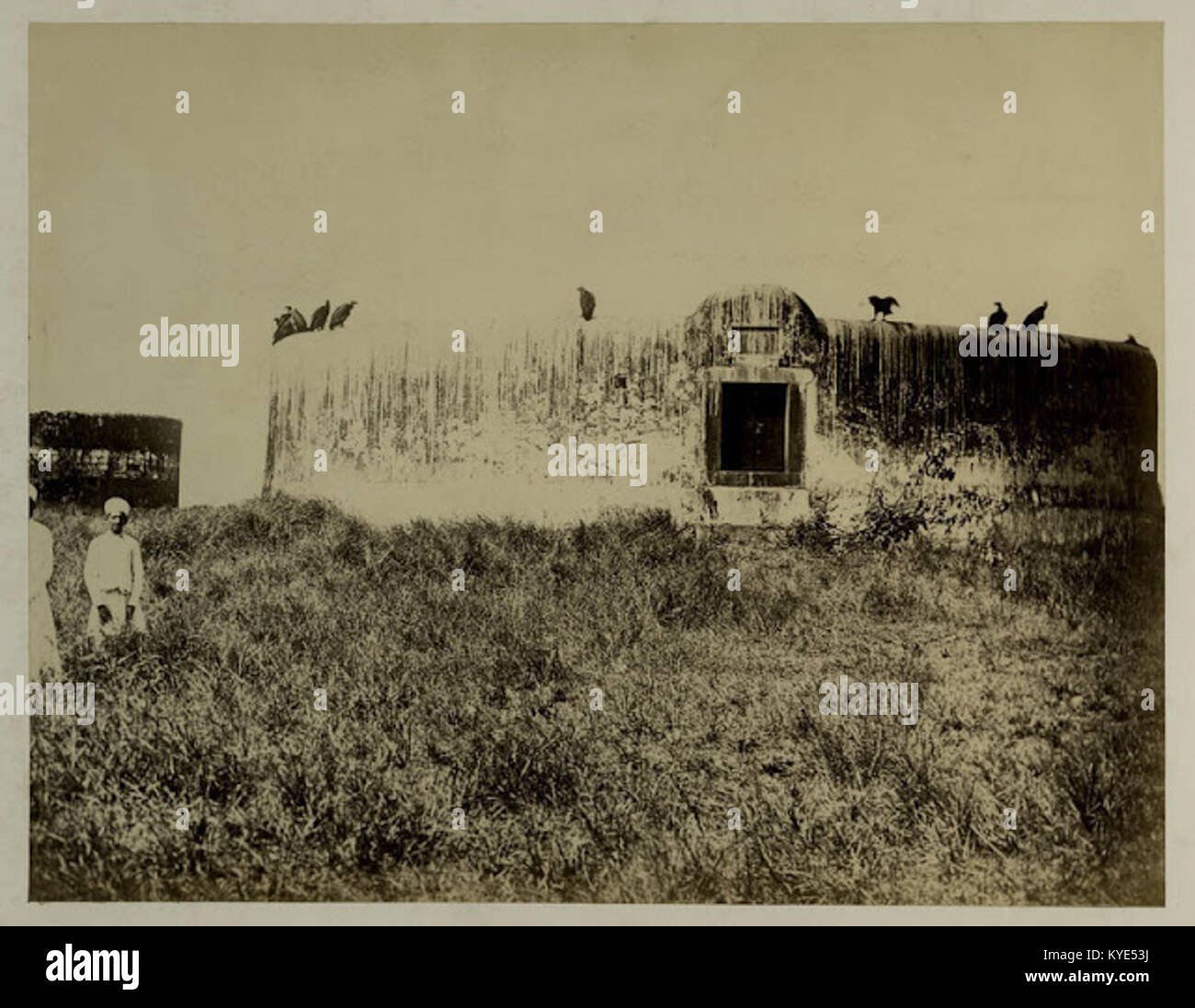 The Tower of Silence in Bombay (now Mumbai), built in 1880, is a ...