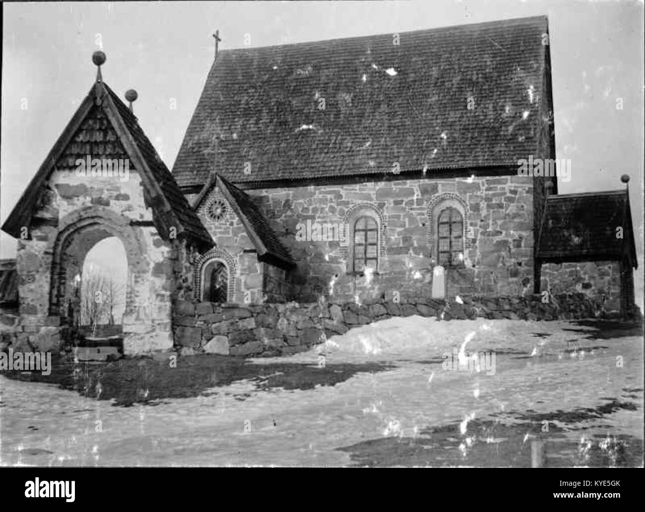 Gamla Kyrka in Sweden is an old church documented by the Swedish ...