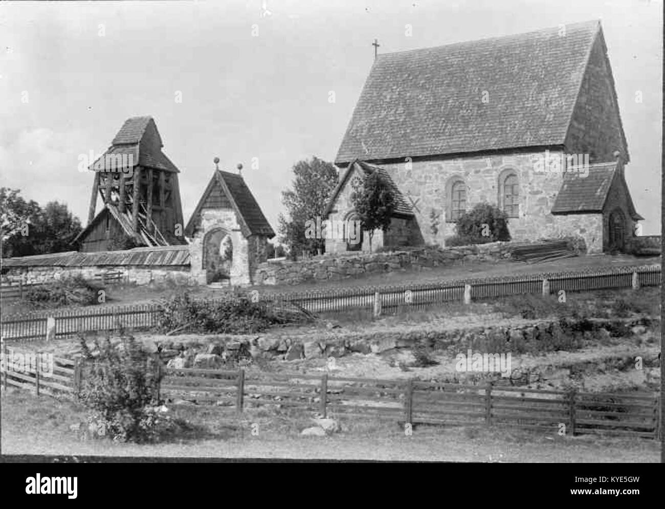 This image is from the old church in Trön, Sweden, showing historical ...