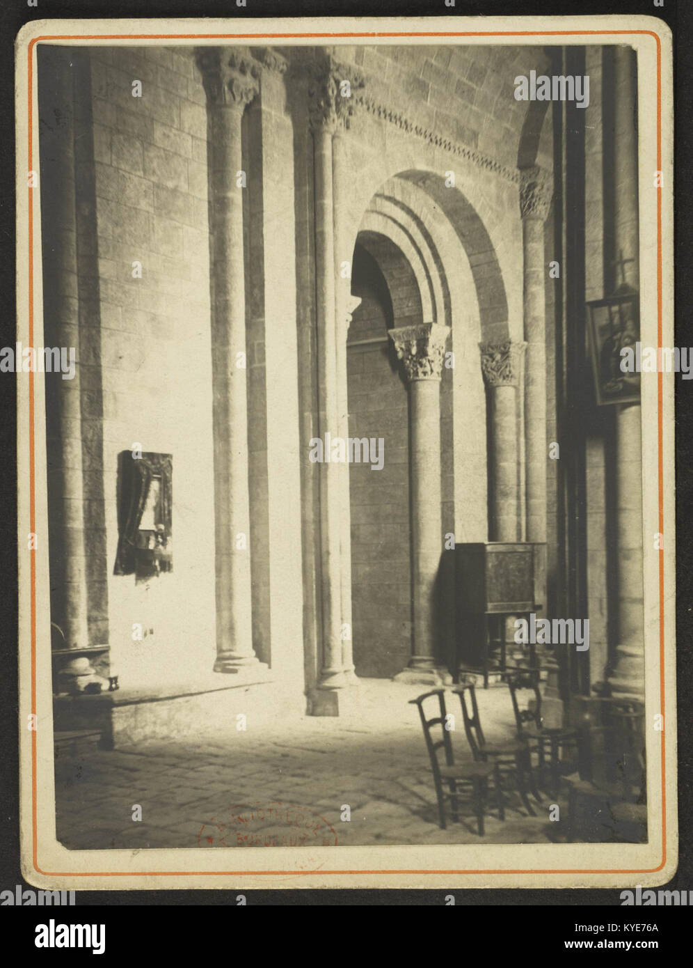 Photograph by J-A Brutails documenting the southern transept and chapel ...