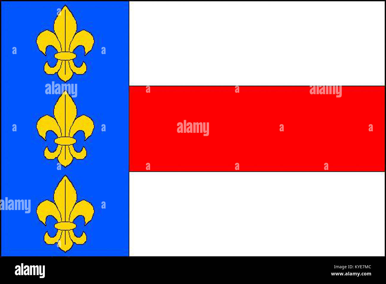 This image shows the flag of Trnava, a city in Slovakia, indicating ...