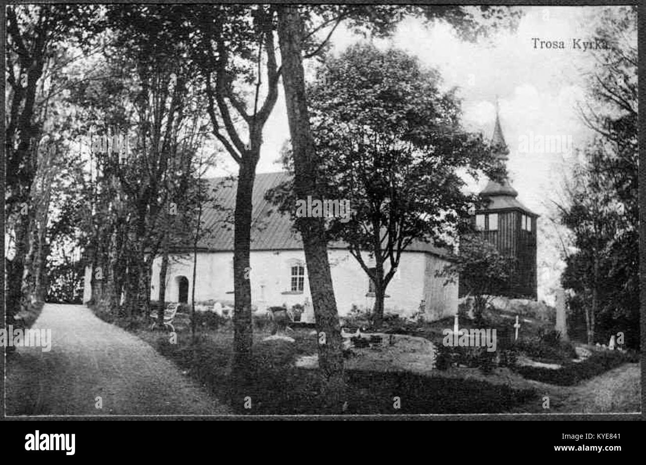 A photograph of Trosa Church, located in Trosa, Sweden, a well ...