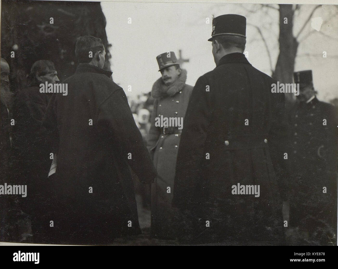 A 1917 photograph showing His Majesty inspecting troops in Zastarone ...