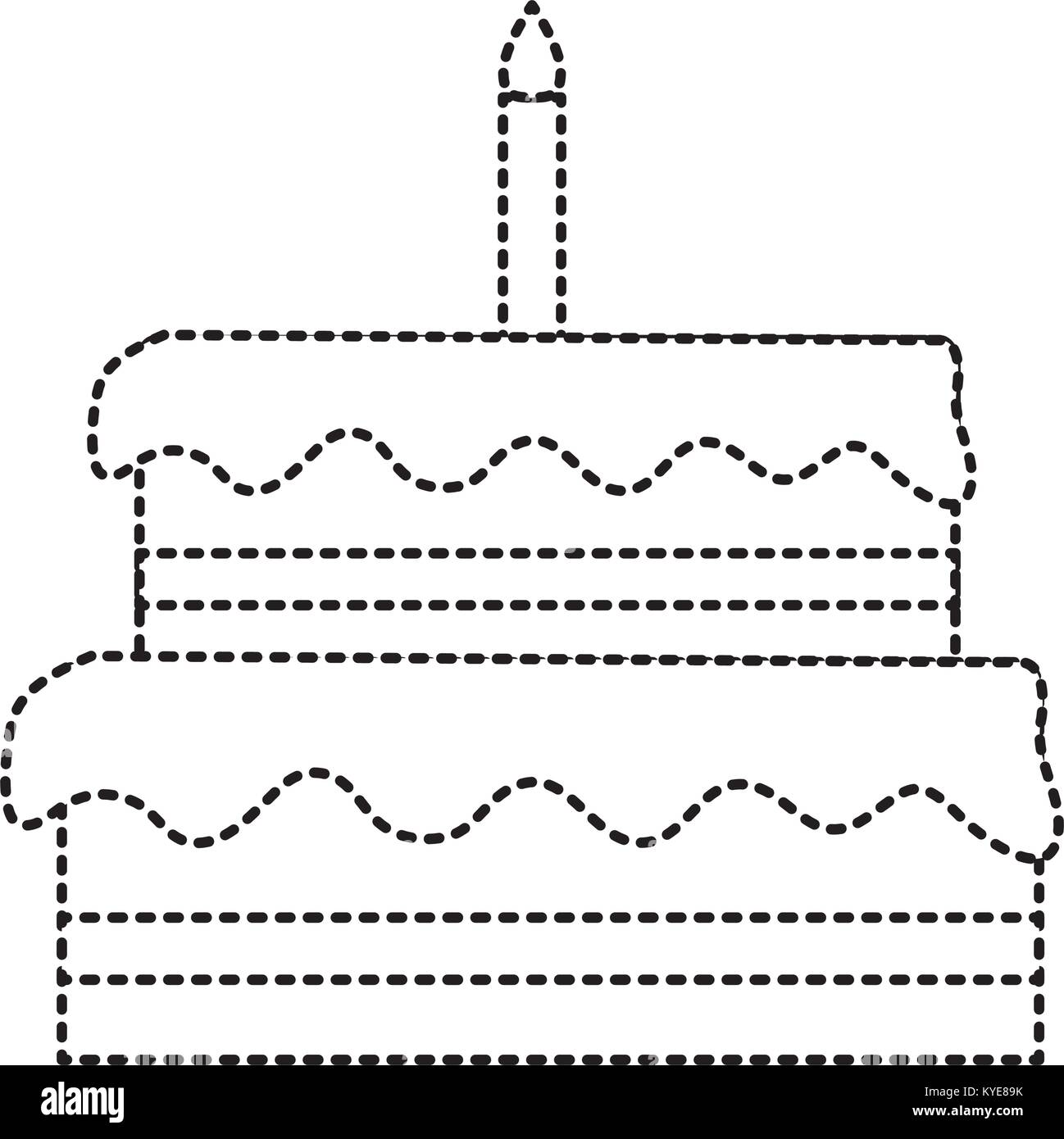 Big birthday cake Stock Vector Image & Art - Alamy