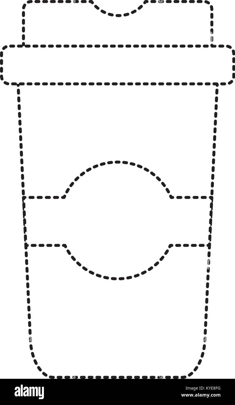 Coffee cup of coffee dotted cup of coffee Black and White Stock Photos ...