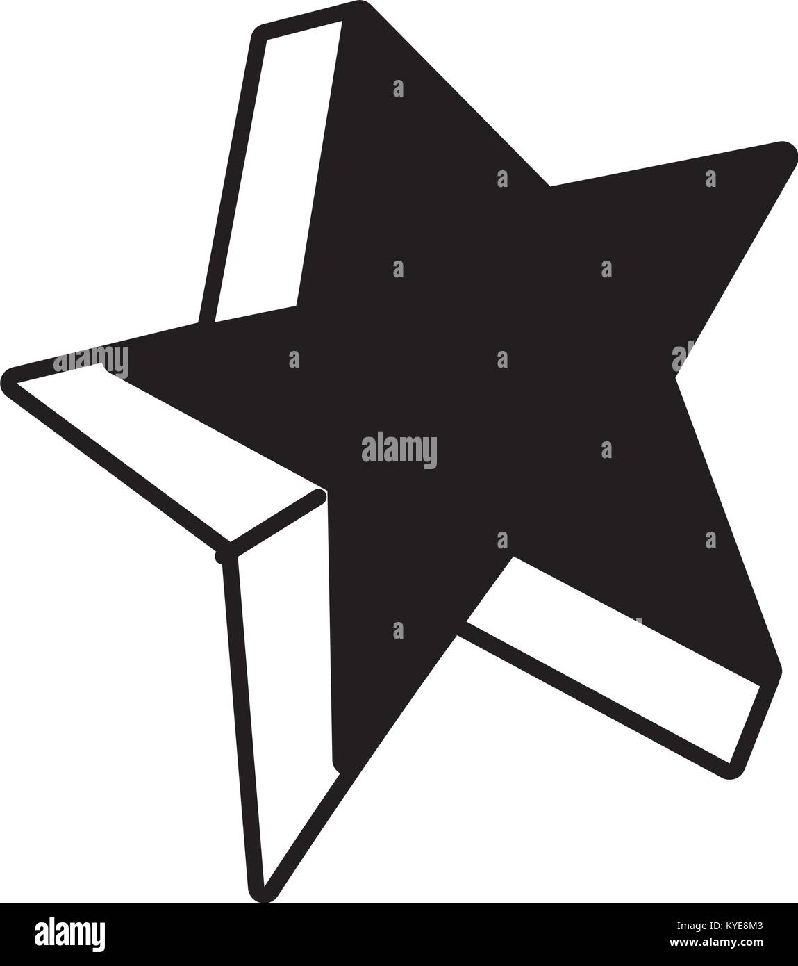 contour cute bright star art design Stock Vector Image & Art - Alamy