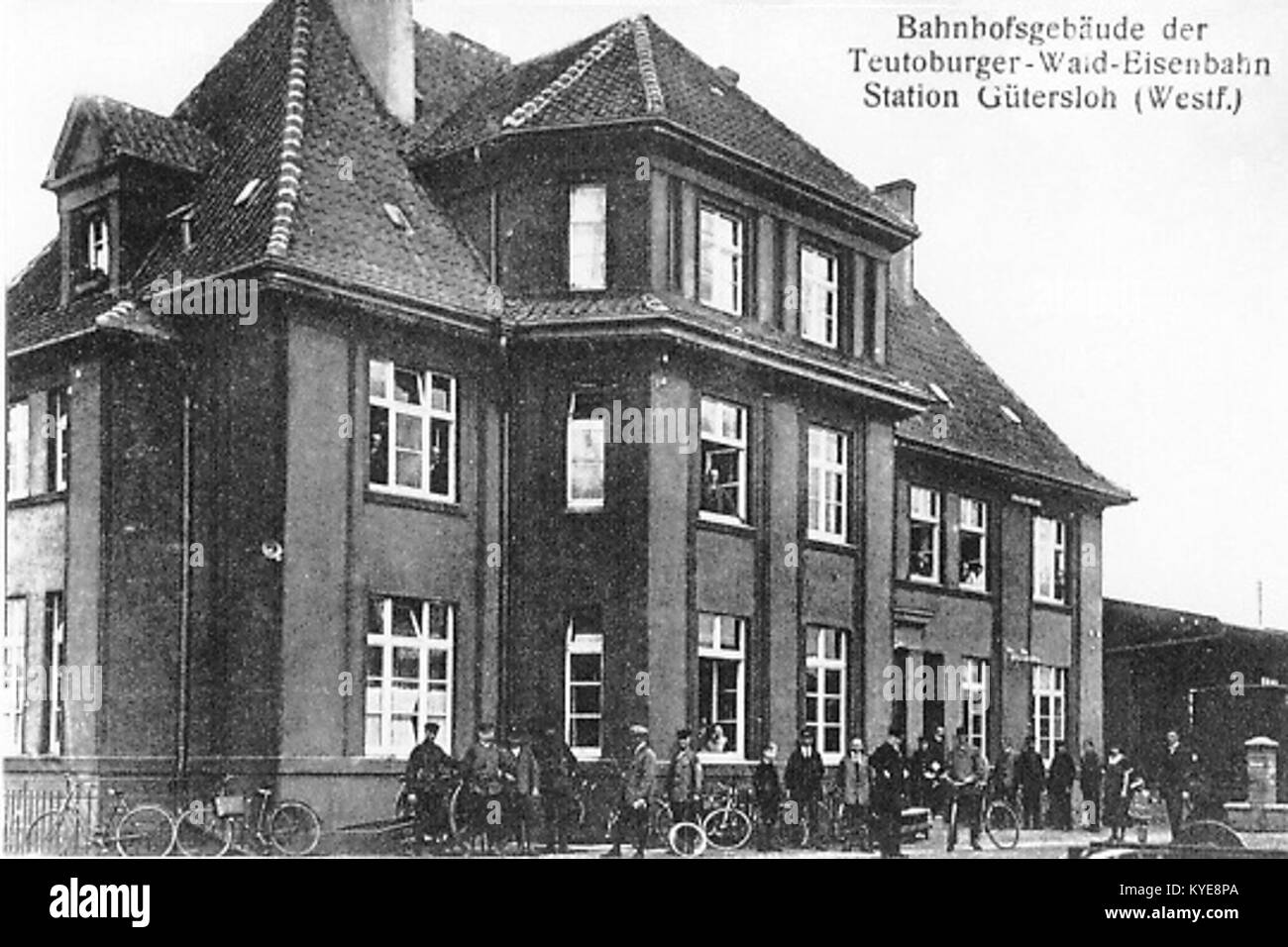TWE Bahnhof Gütersloh 1925 Stock Photo - Alamy
