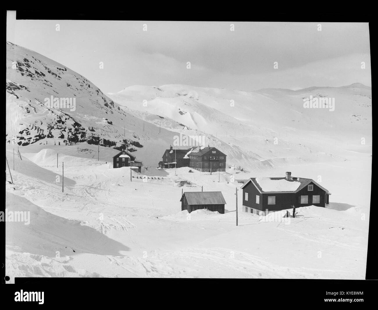 Tyin Høyfjellshotell, a mountain hotel in Norway, is depicted in this ...
