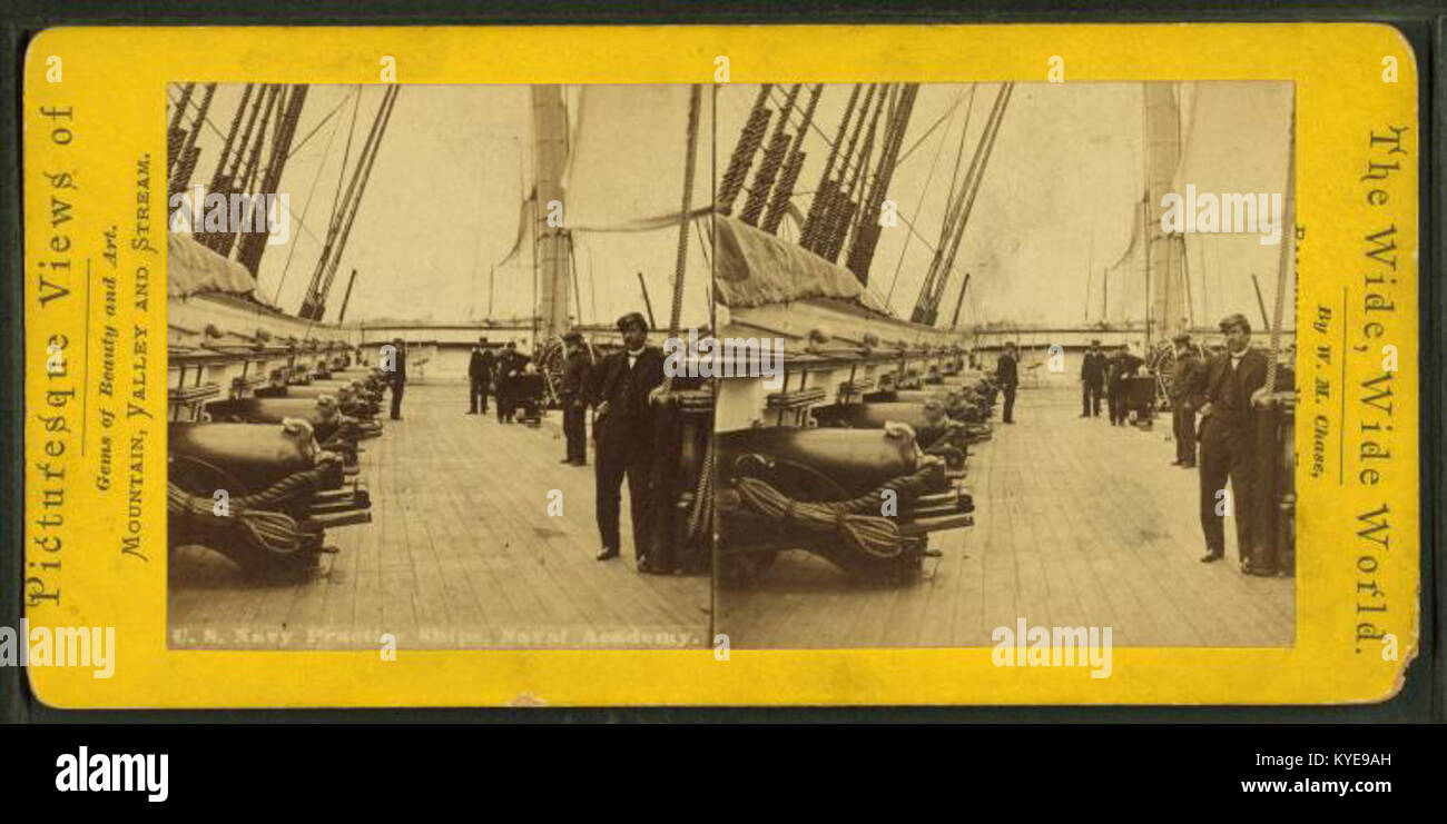 Photograph of U.S. Navy practice ships at the Naval Academy, taken by ...