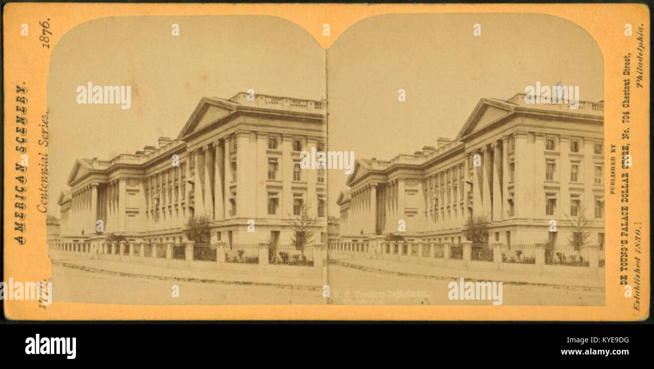 This stereoscopic view captures the U.S. Treasury Department in ...