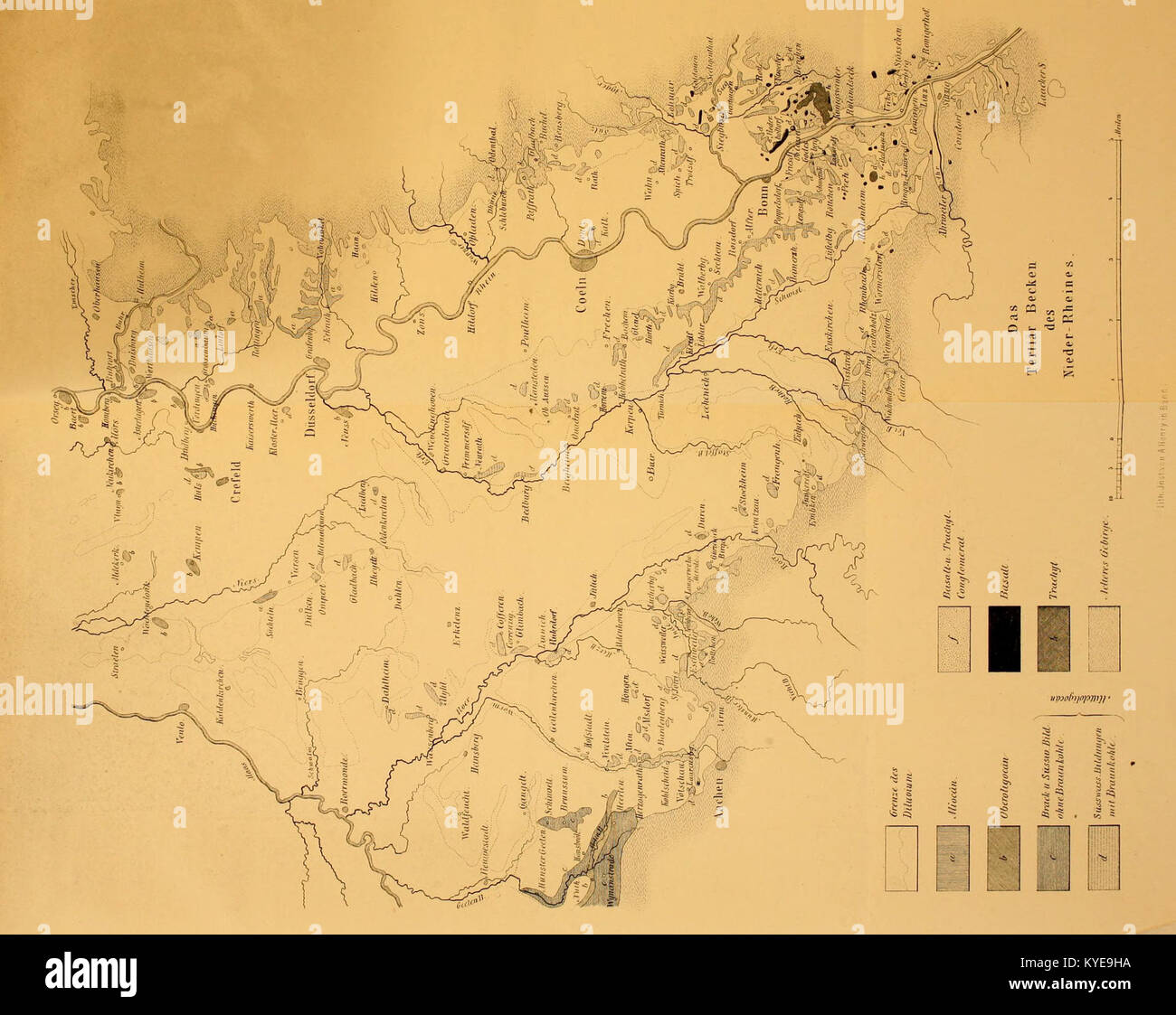 This map provides an overview of the Tertiary basin of the Lower Rhine ...