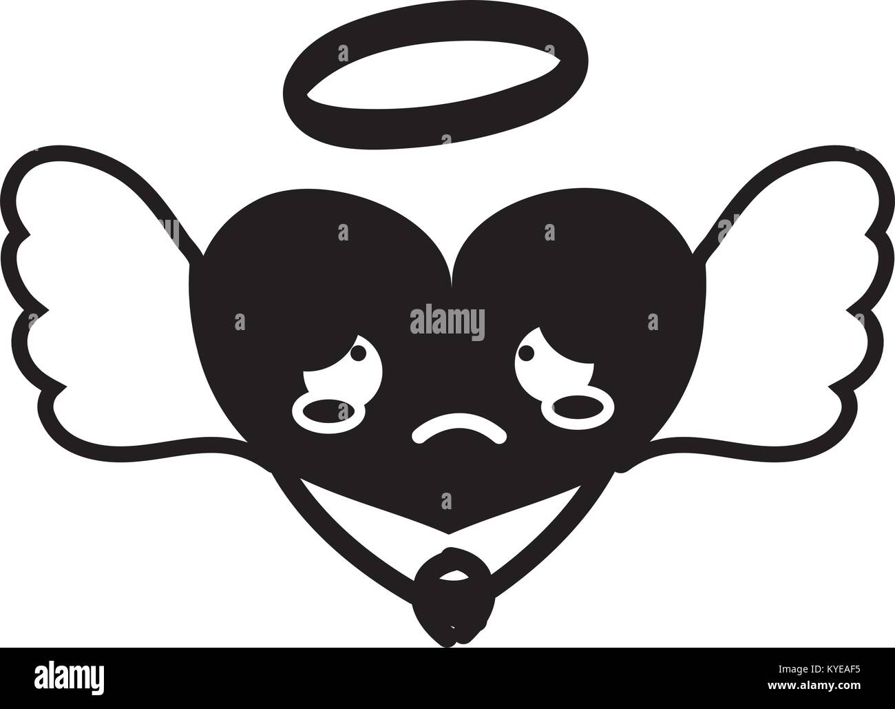 Crying angel Stock Vector Images - Alamy