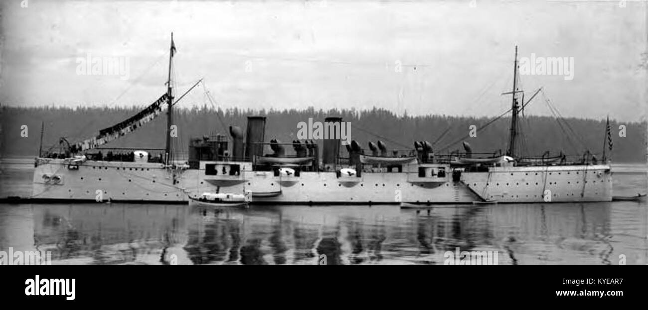 This early 1900s photograph depicts the U.S. sailing vessel ...