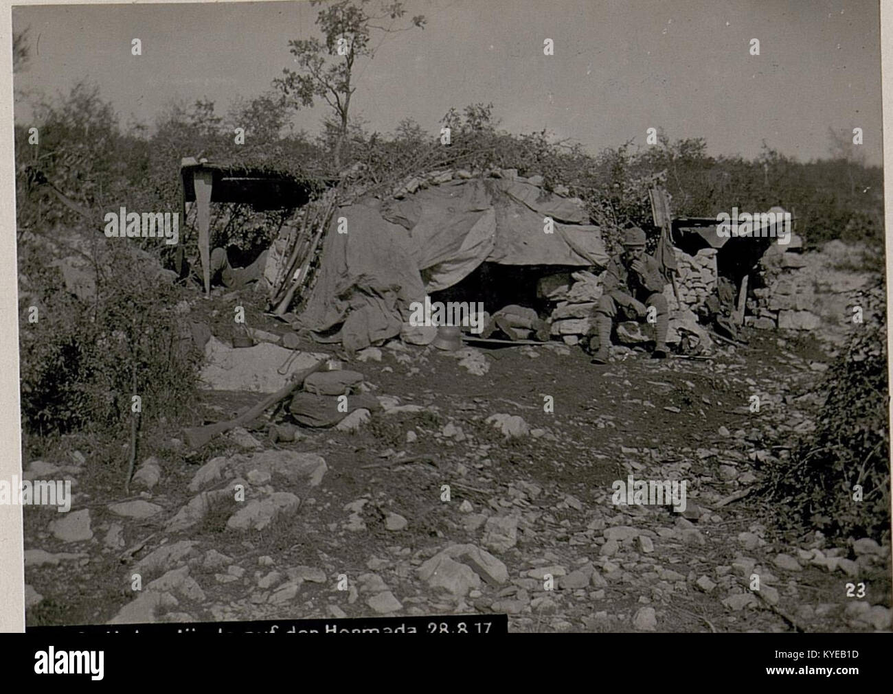 Army dugouts hi-res stock photography and images - Alamy