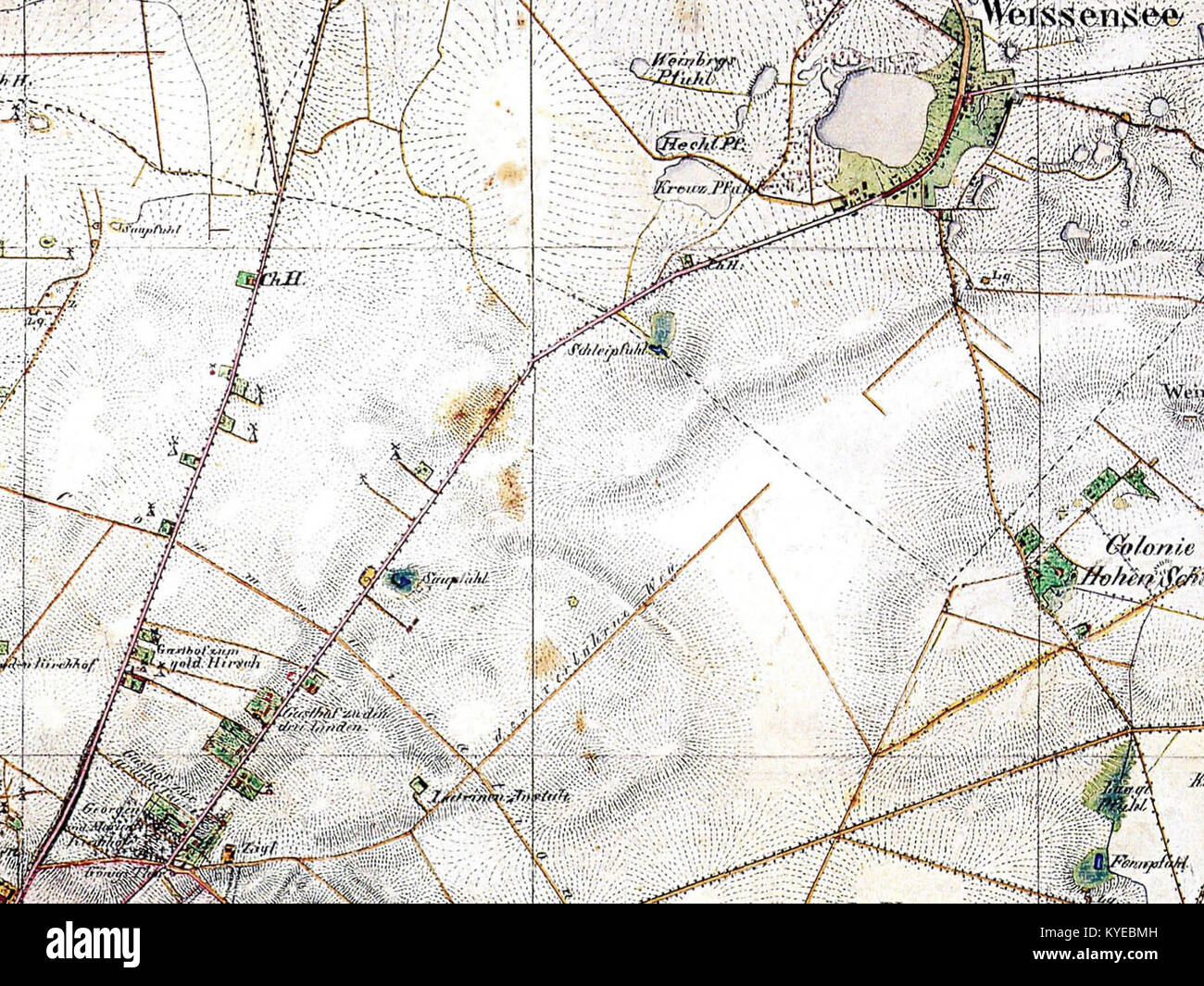 Historical map around 1840 hi-res stock photography and images - Alamy
