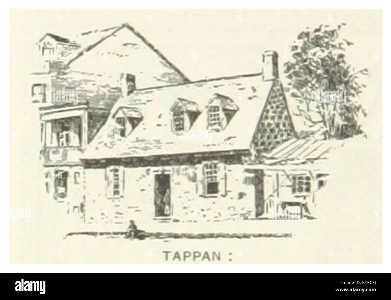 This image shows the Tappan House in New York, the site where Major ...