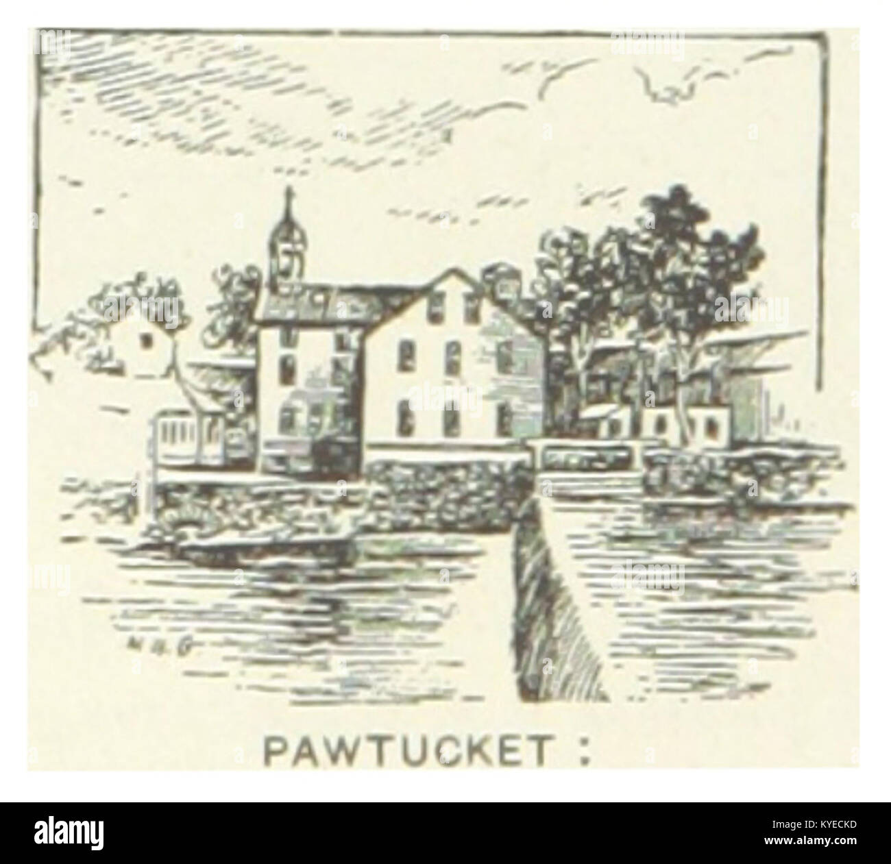 Slater mill illustration hi-res stock photography and images - Alamy