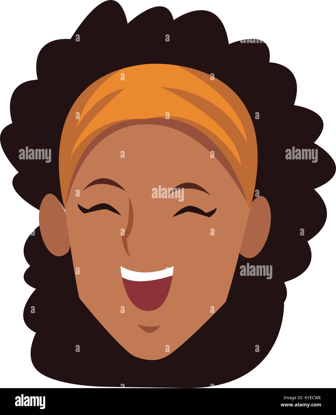 Woman face smiling cartoon Stock Vector Image & Art - Alamy