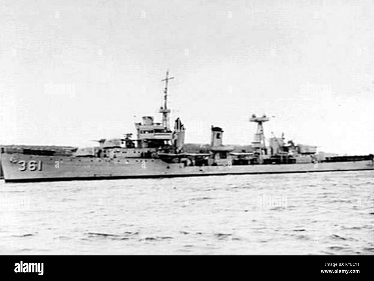 The USS Clark (DD-361), a U.S. Navy destroyer, seen docked in Sydney in ...