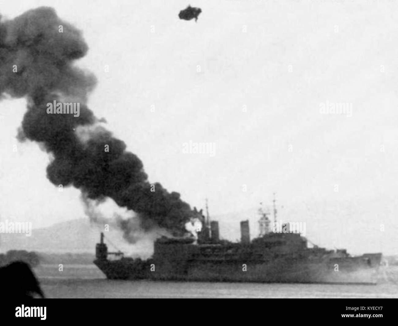 USS Curtiss (AV-4), a United States Navy seaplane tender, is shown ...