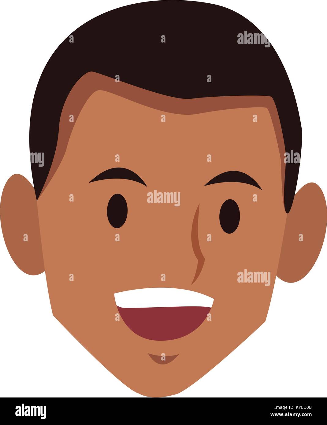 Man face smiling cartoon Stock Vector Image & Art - Alamy