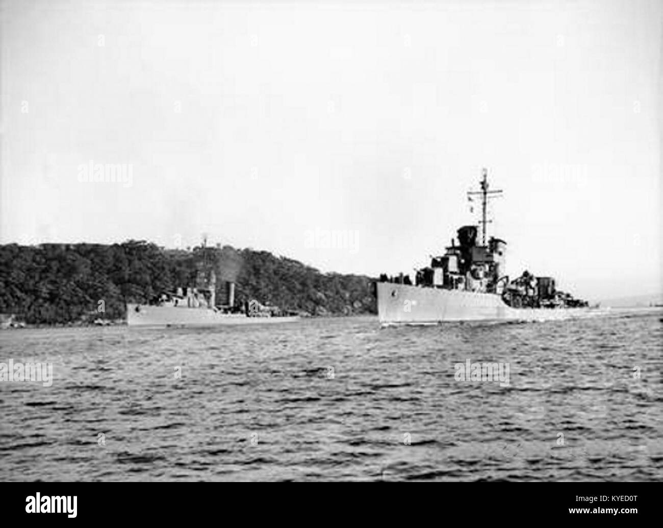 USS Mahan (DD-364) and USS Bagley (DD-386) c1943 Stock Photo - Alamy