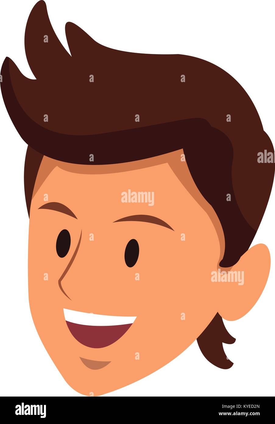 Man face smiling cartoon Stock Vector Image & Art - Alamy