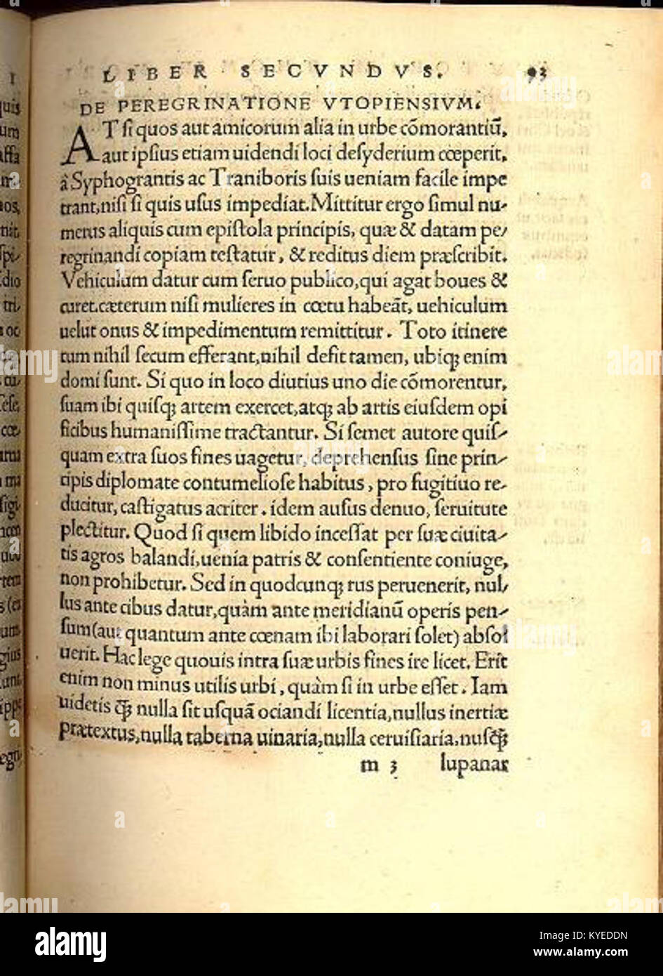 Utopia, an island described by Thomas More in 1516, outlines a society ...