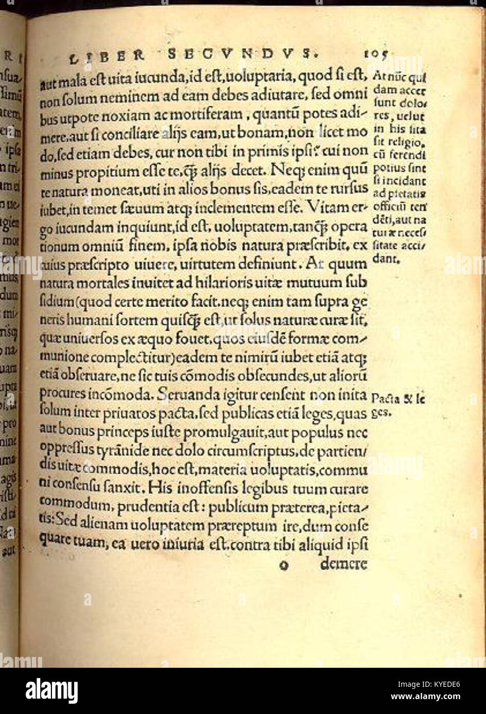 Edition of 'Utopia' by Thomas More, 1518, describing a fictional island ...