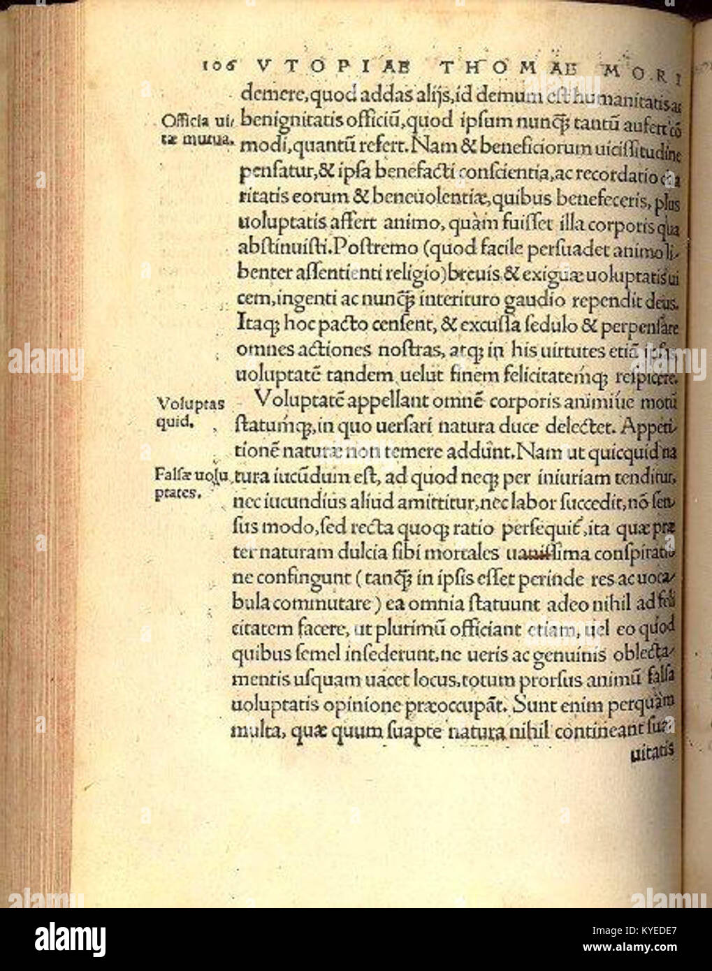 A 1518 edition of Thomas More’s 'Utopia,' discussing ideal societies ...